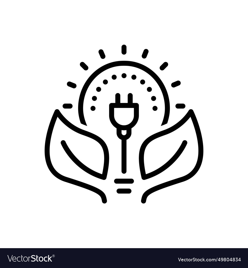 Green electricity Royalty Free Vector Image - VectorStock Green electricity Royalty Free Vector Image - VectorStock