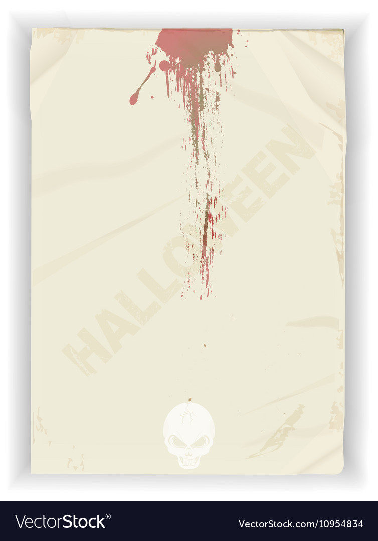 Halloween grunge paper background Royalty Free Vector Image