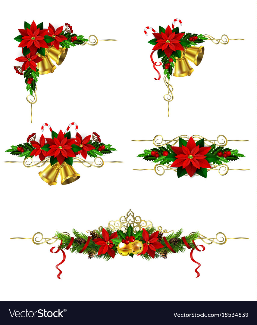 Christmas elements for your designs Royalty Free Vector