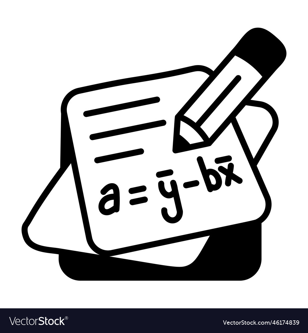 Numerical Solving Royalty Free Vector Image Vectorstock