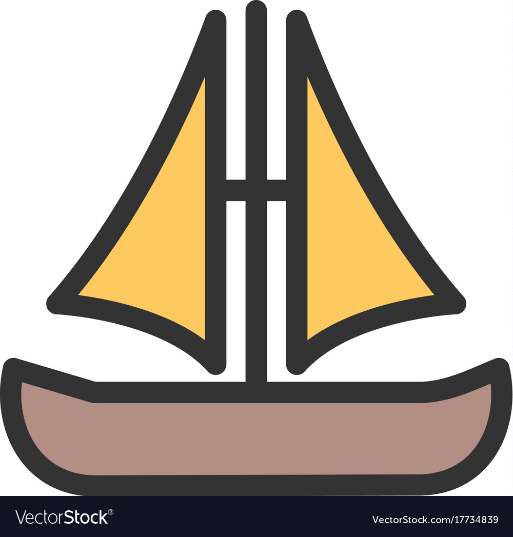Small boat Royalty Free Vector Image - VectorStock