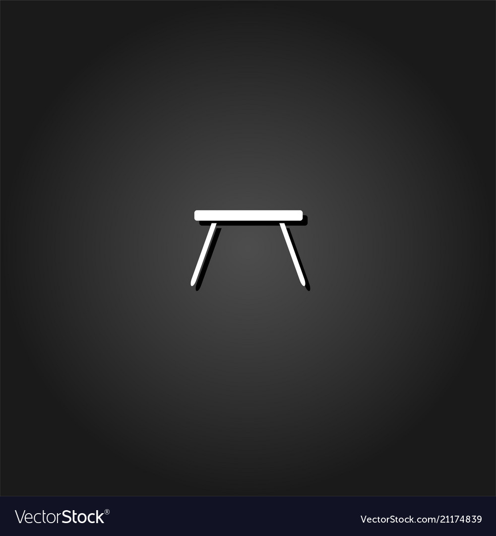 Table icon flat Royalty Free Vector Image - VectorStock