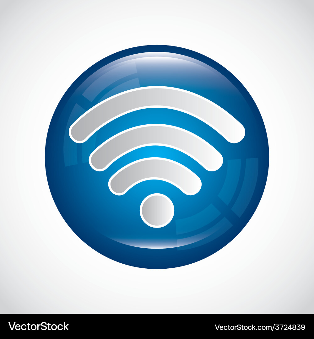 Wi-fi connection design Royalty Free Vector Image