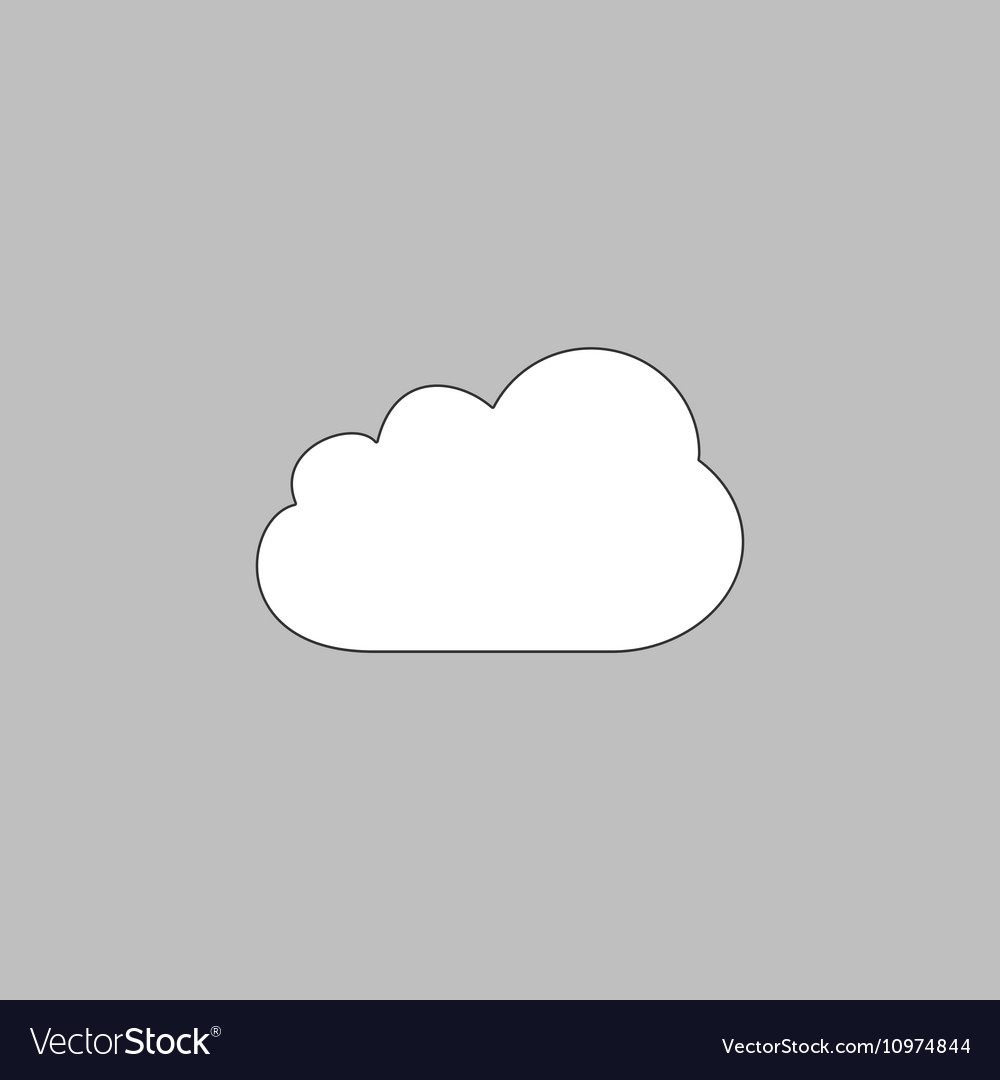 Cloud computer symbol Royalty Free Vector Image