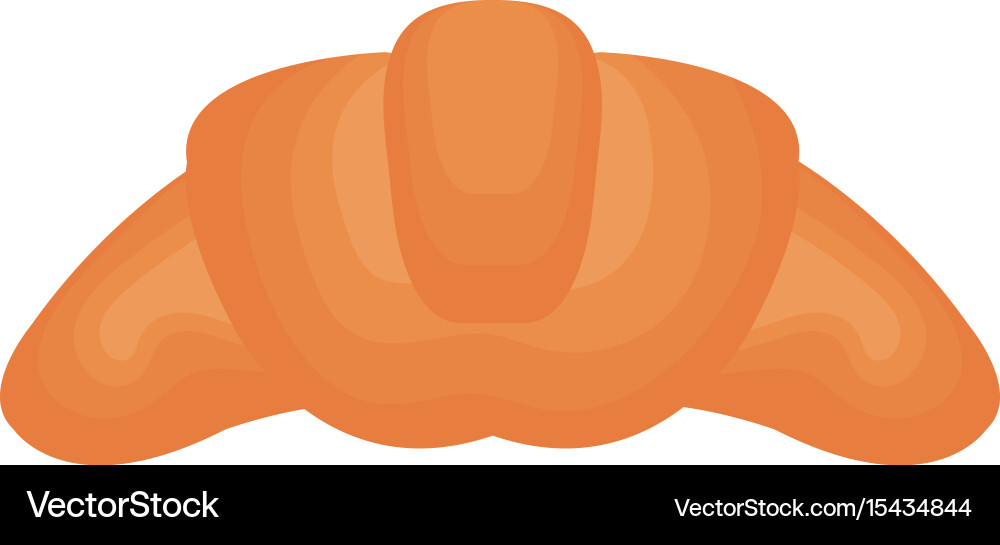 Delicious croissant isolated icon Royalty Free Vector Image