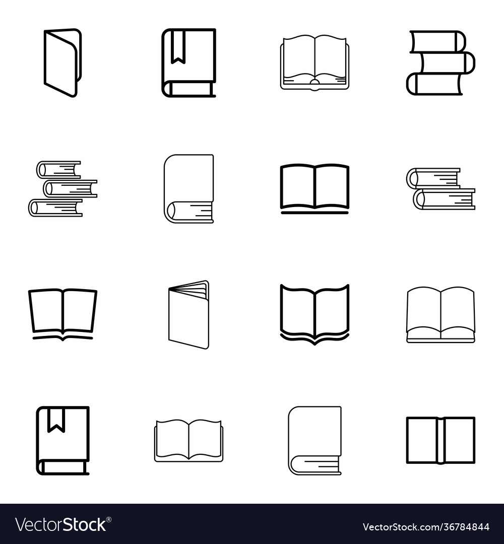 Dictionary icons Royalty Free Vector Image - VectorStock