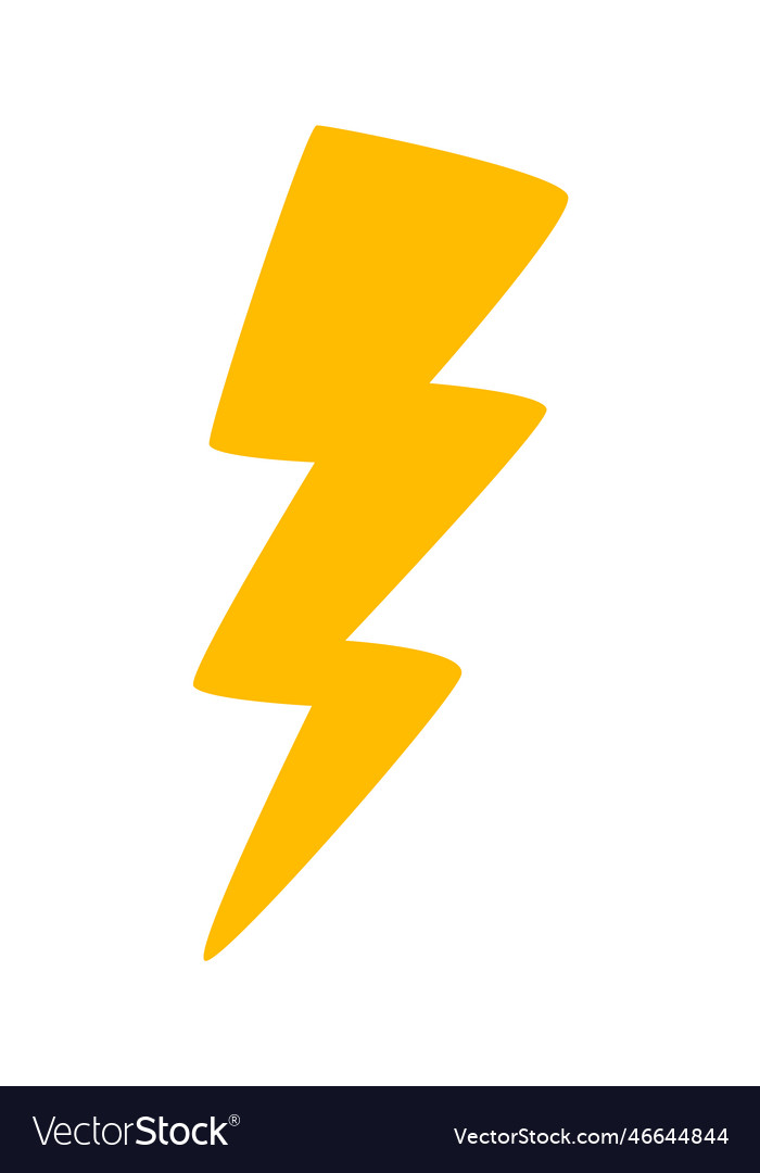 Lightning icon Royalty Free Vector Image - VectorStock