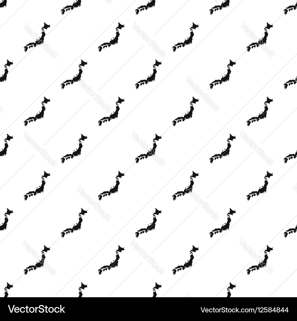 Map of japan pattern simple style Royalty Free Vector Image