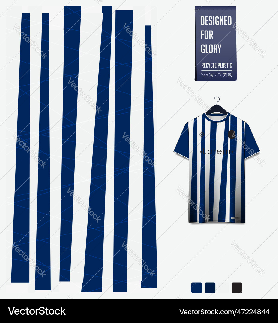 Soccer jersey pattern design stripes pattern Vector Image