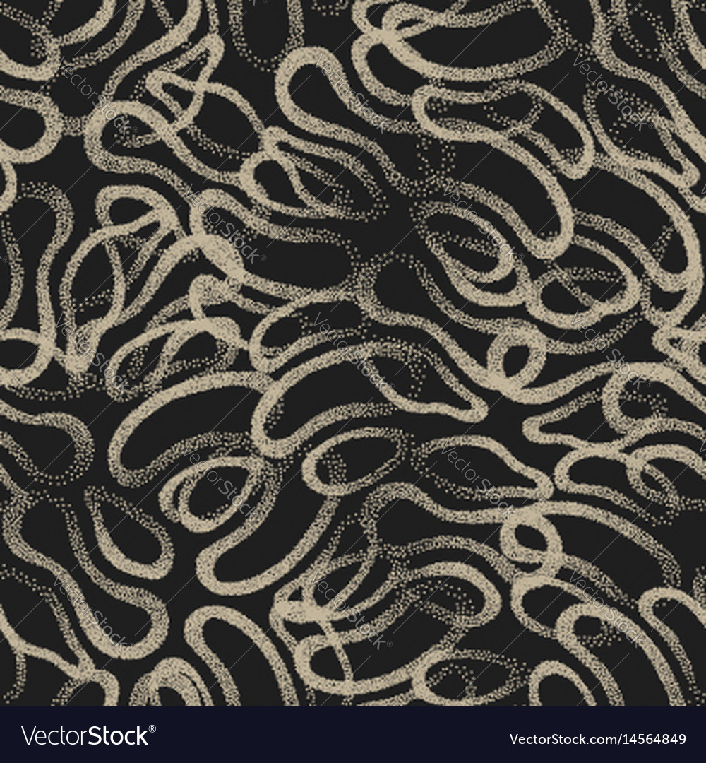 Abstract Stippled Weird Seamless Pattern Vector Image