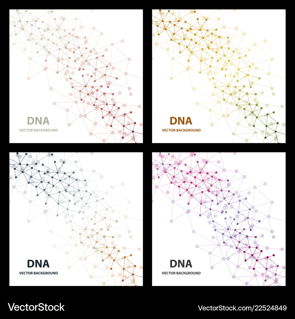 Dna molecule structure background Royalty Free Vector Image