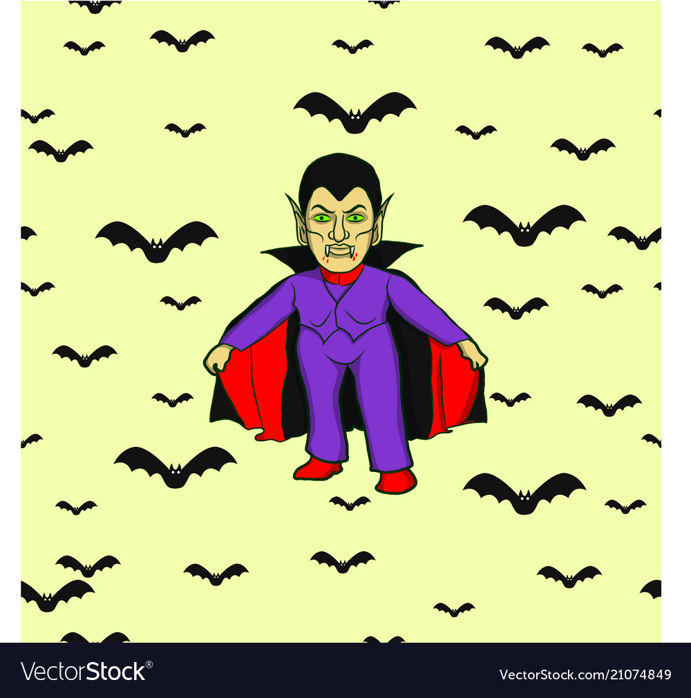 Dracula pattern Royalty Free Vector Image - VectorStock