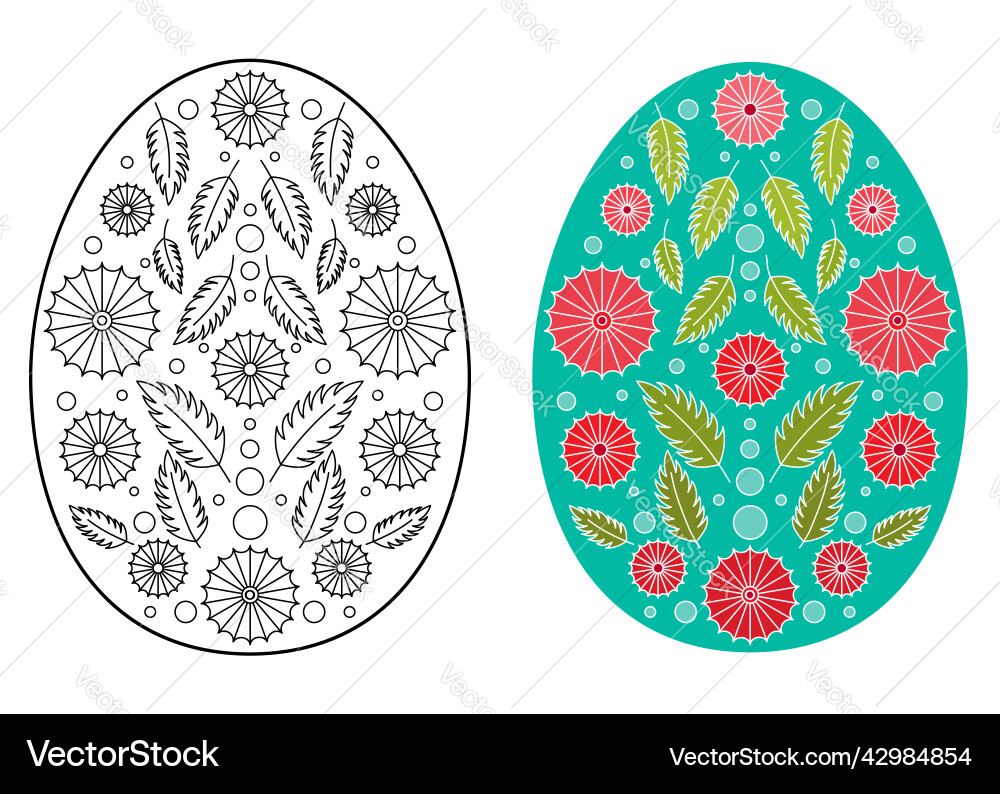 Easter egg design Royalty Free Vector Image - VectorStock