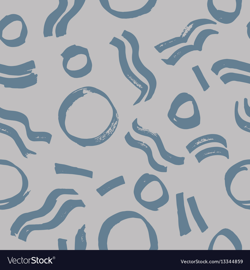 Creative seamless pattern with circular Royalty Free Vector