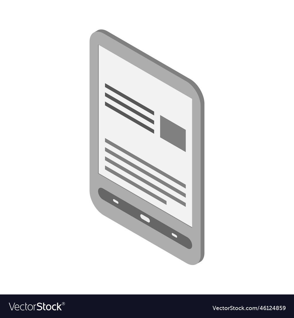 Electronic book reader composition Royalty Free Vector Image