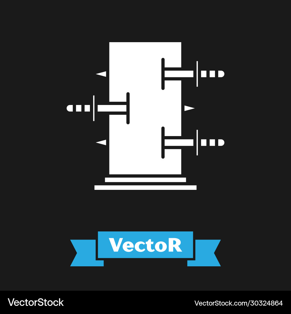 White magic box trunk for magic tricks icon Vector Image