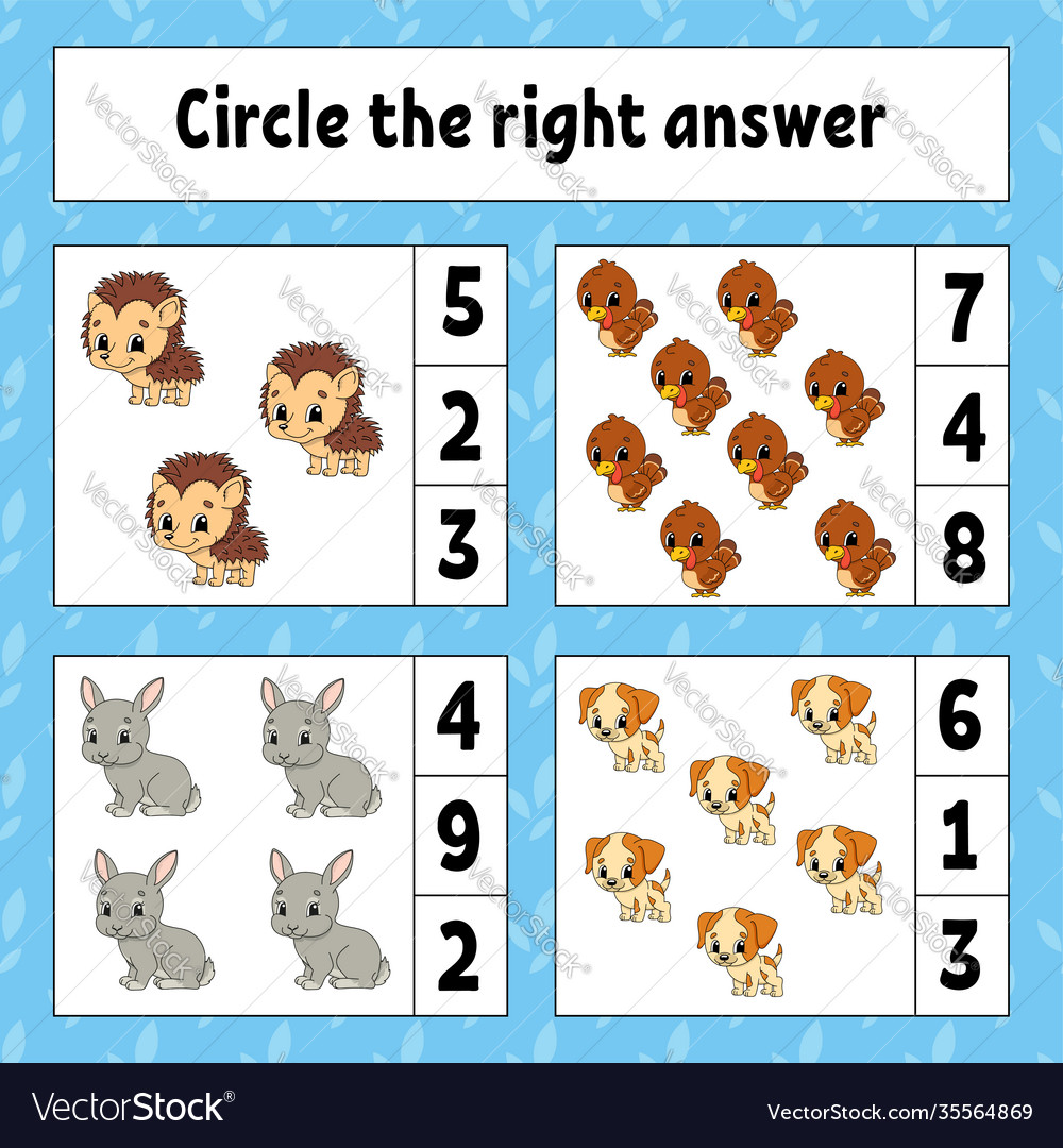Circle right answer education developing Vector Image