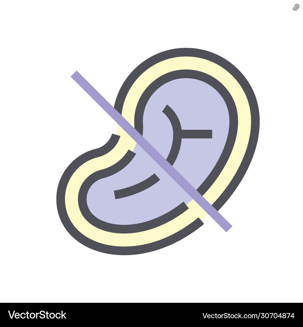 No meat for prevent virus icon 48x48 pixel Vector Image