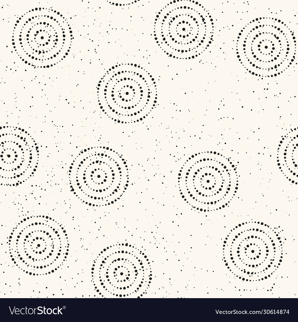 Seamless Pattern With Concentric Circles Vector Image