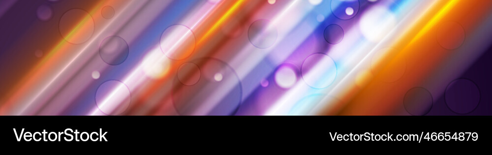 Abstract colorful shiny bokeh banner Royalty Free Vector