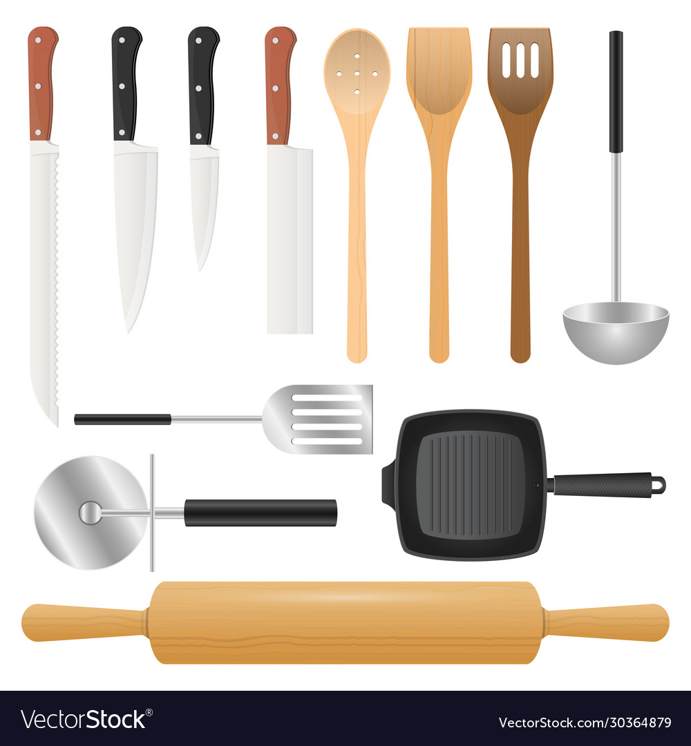Kitchenware set Royalty Free Vector Image - VectorStock