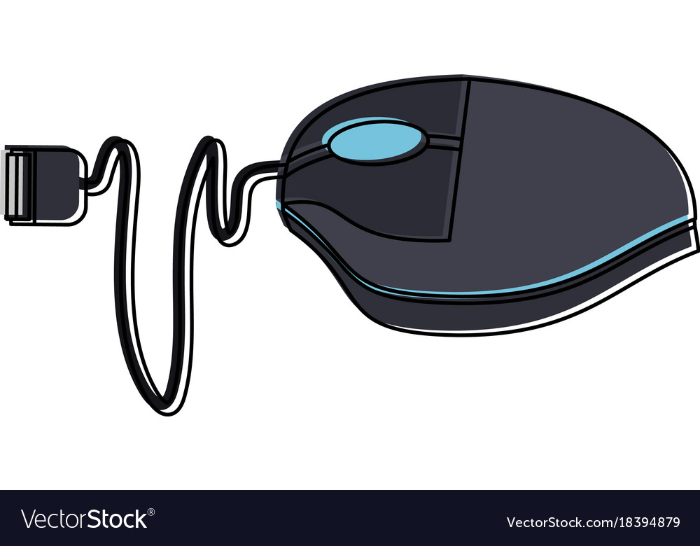 Mouse computer icon image Royalty Free Vector Image