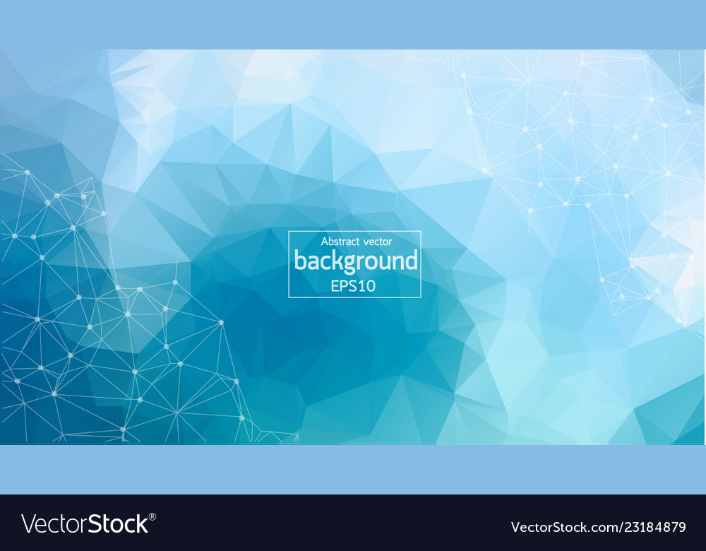 Triangular tech background with connections Vector Image Triangular tech background with connections Vector Image