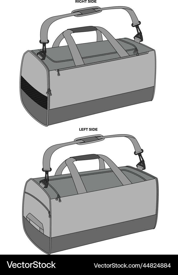 Duffel bag sports design Royalty Free Vector Image