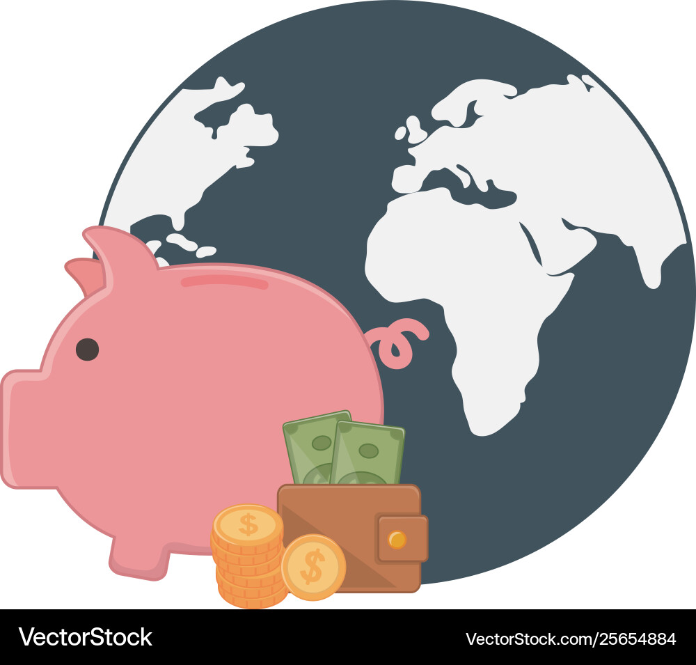 Isolated money design Royalty Free Vector Image