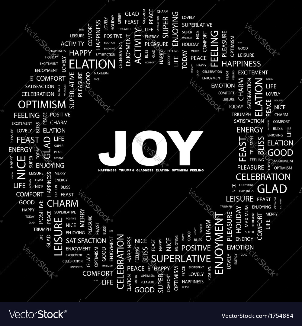 Joy Royalty Free Vector Image - VectorStock