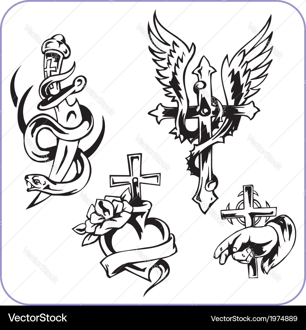 Christian symbols Royalty Free Vector Image - VectorStock