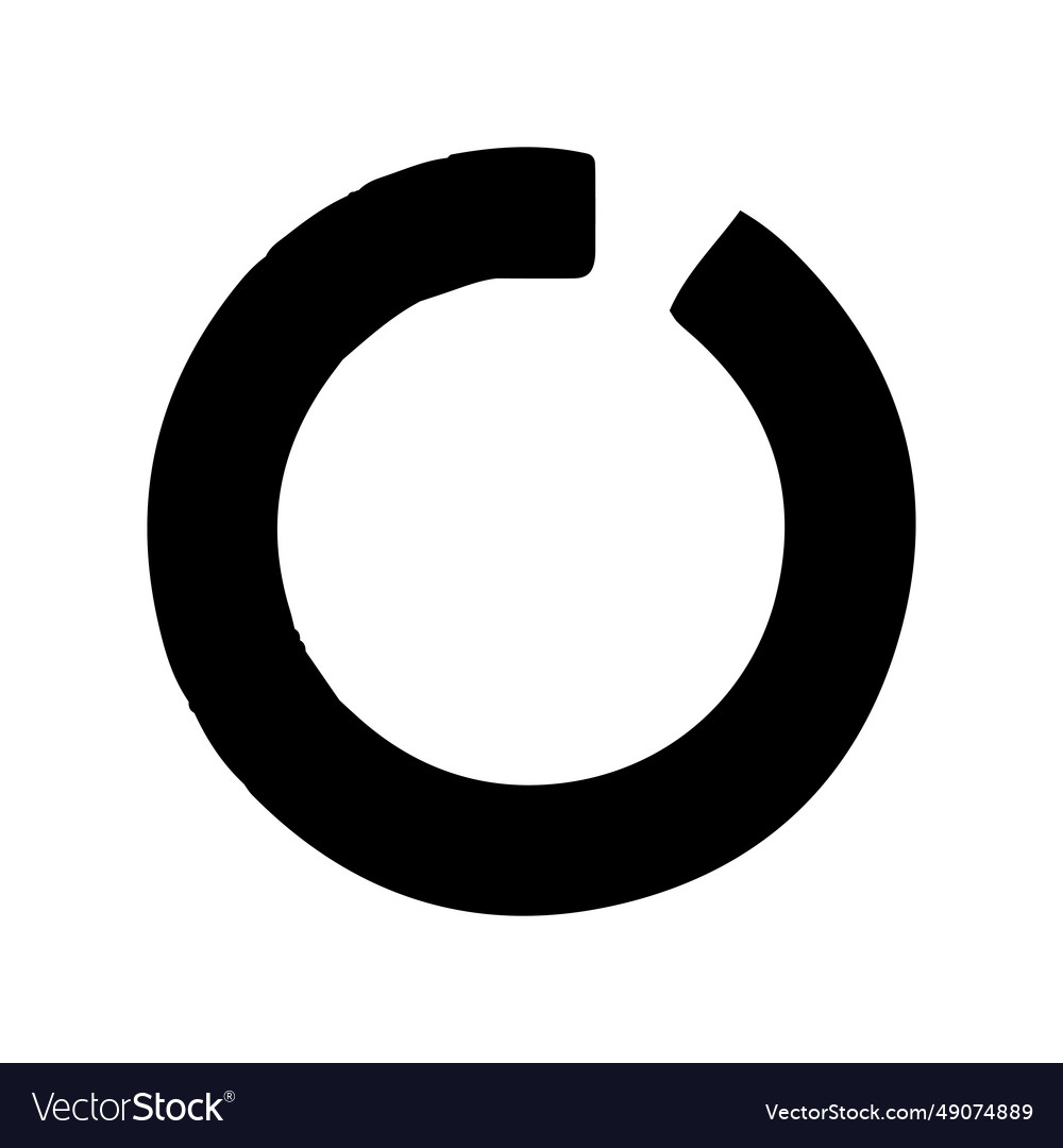 Circle load icon element logo Royalty Free Vector Image