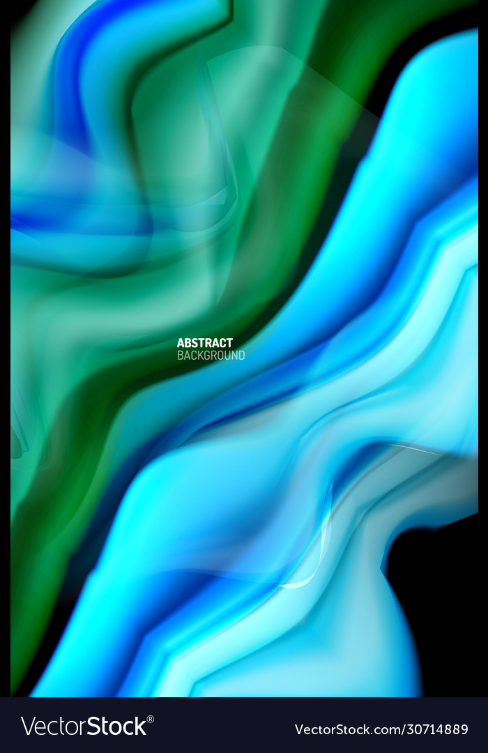 Liquid gradients abstract background color wave Vector Image