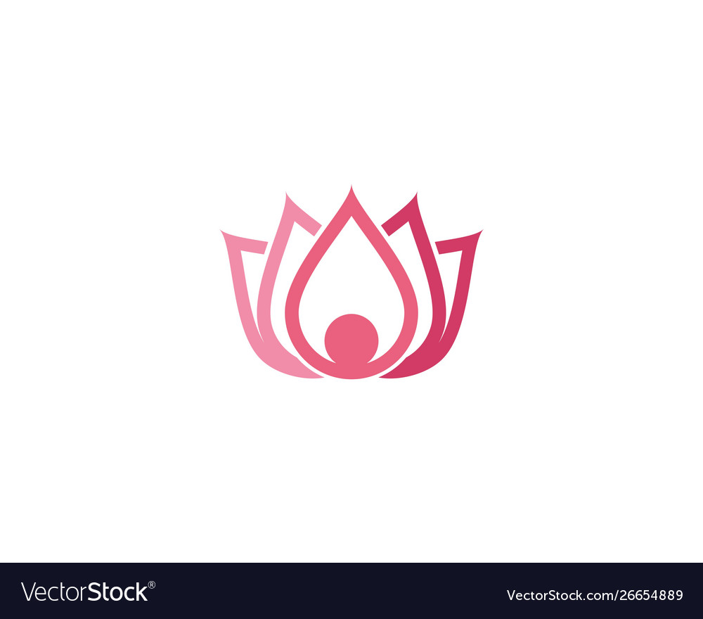 Lotus flowers logo Royalty Free Vector Image - VectorStock