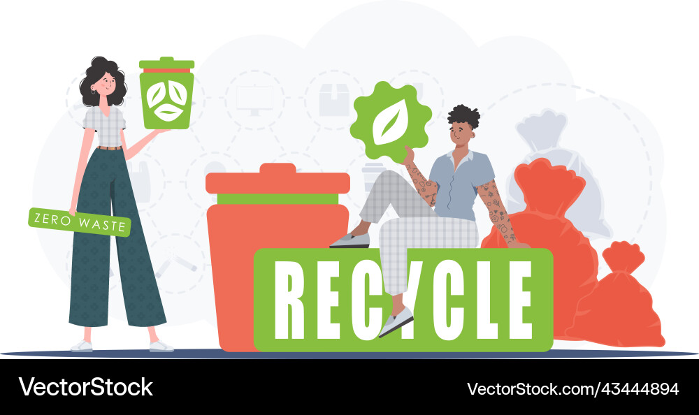 Ecology and green planet concept environmental Vector Image