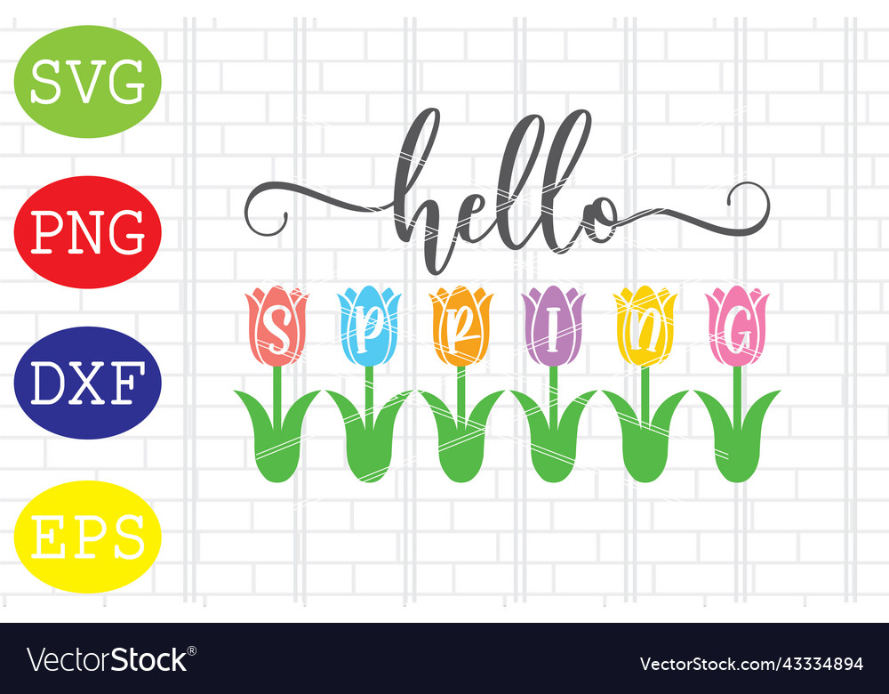 Hello spring Royalty Free Vector Image - VectorStock