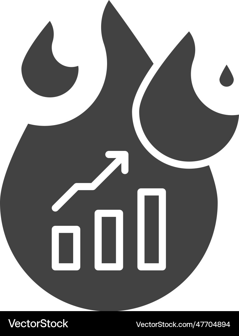 Trend icon image Royalty Free Vector Image - VectorStock