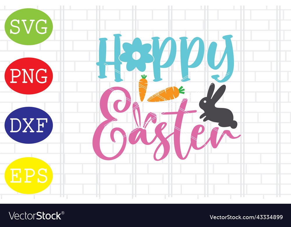 Hoppy easter Royalty Free Vector Image - VectorStock