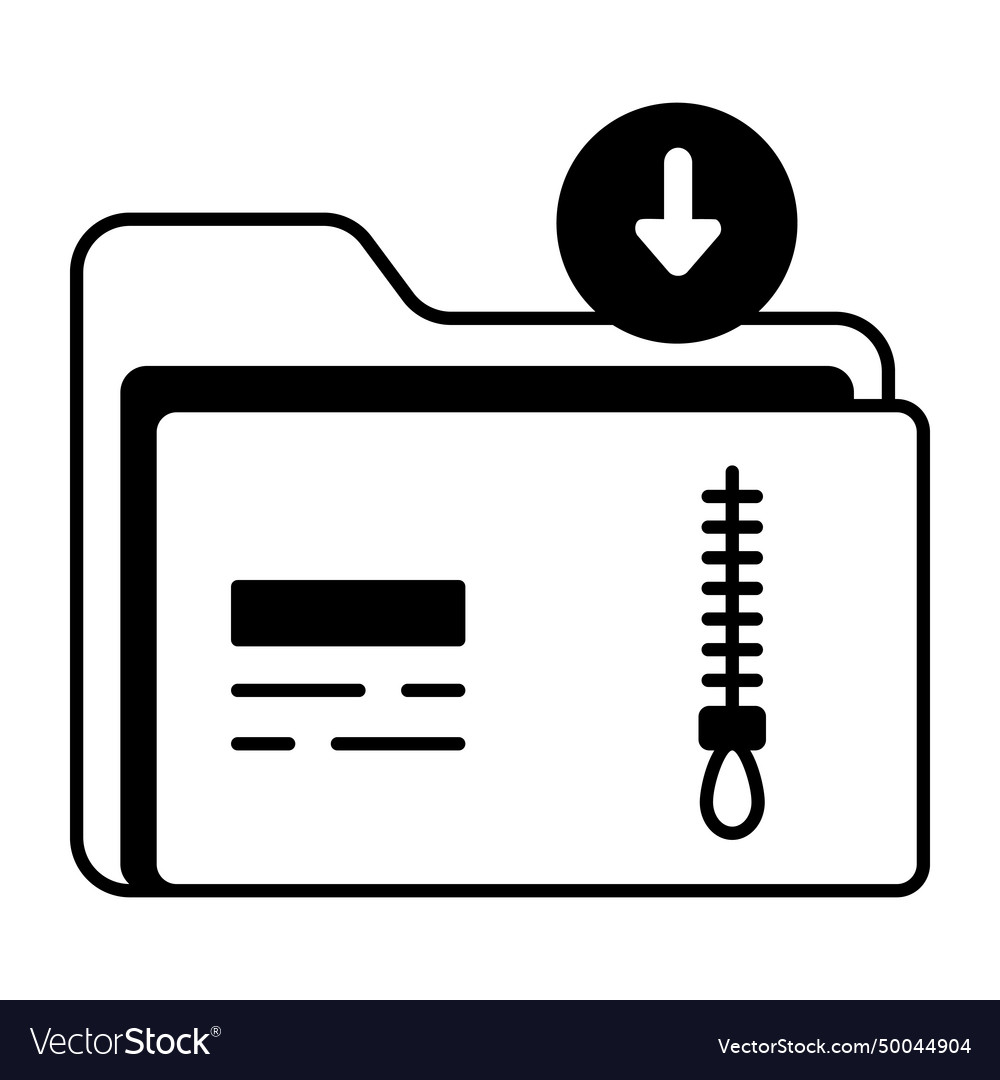Data Storage Line Icon Royalty Free Vector Image
