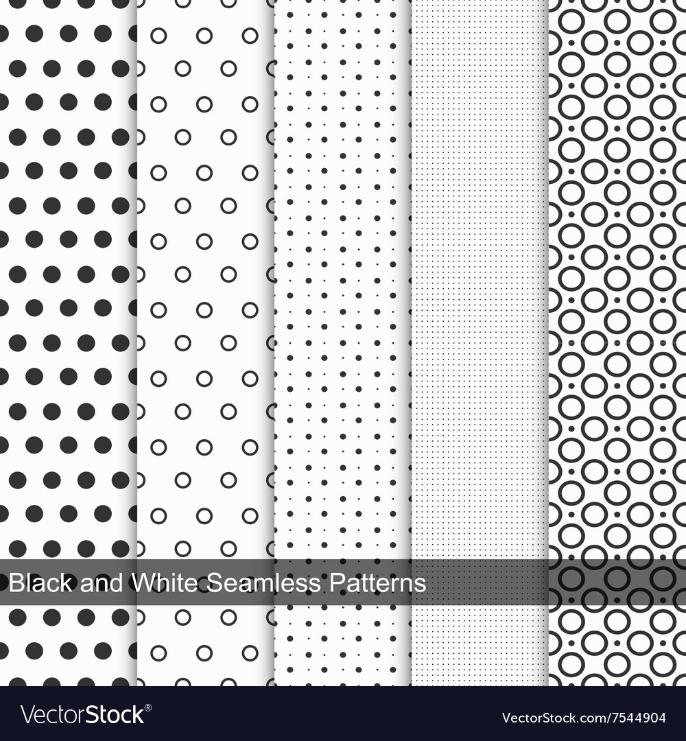 Dots simple patterns seamless Royalty Free Vector Image