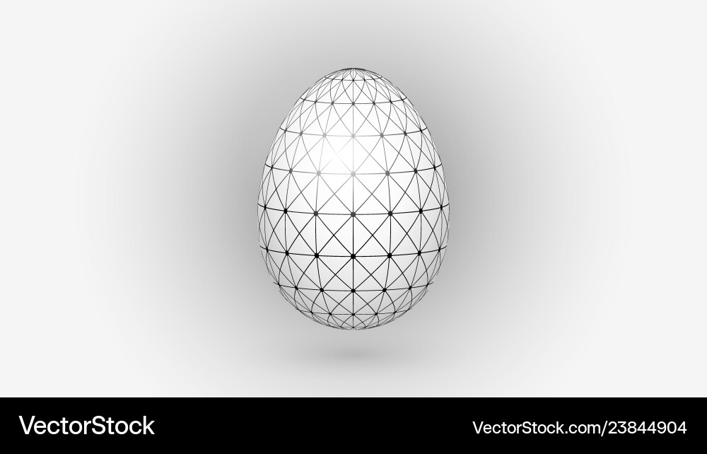 Easter egg with geometric pattern Royalty Free Vector Image