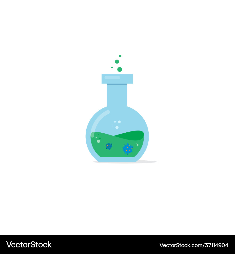 Making vaccine for covid-19 in laboratory Vector Image