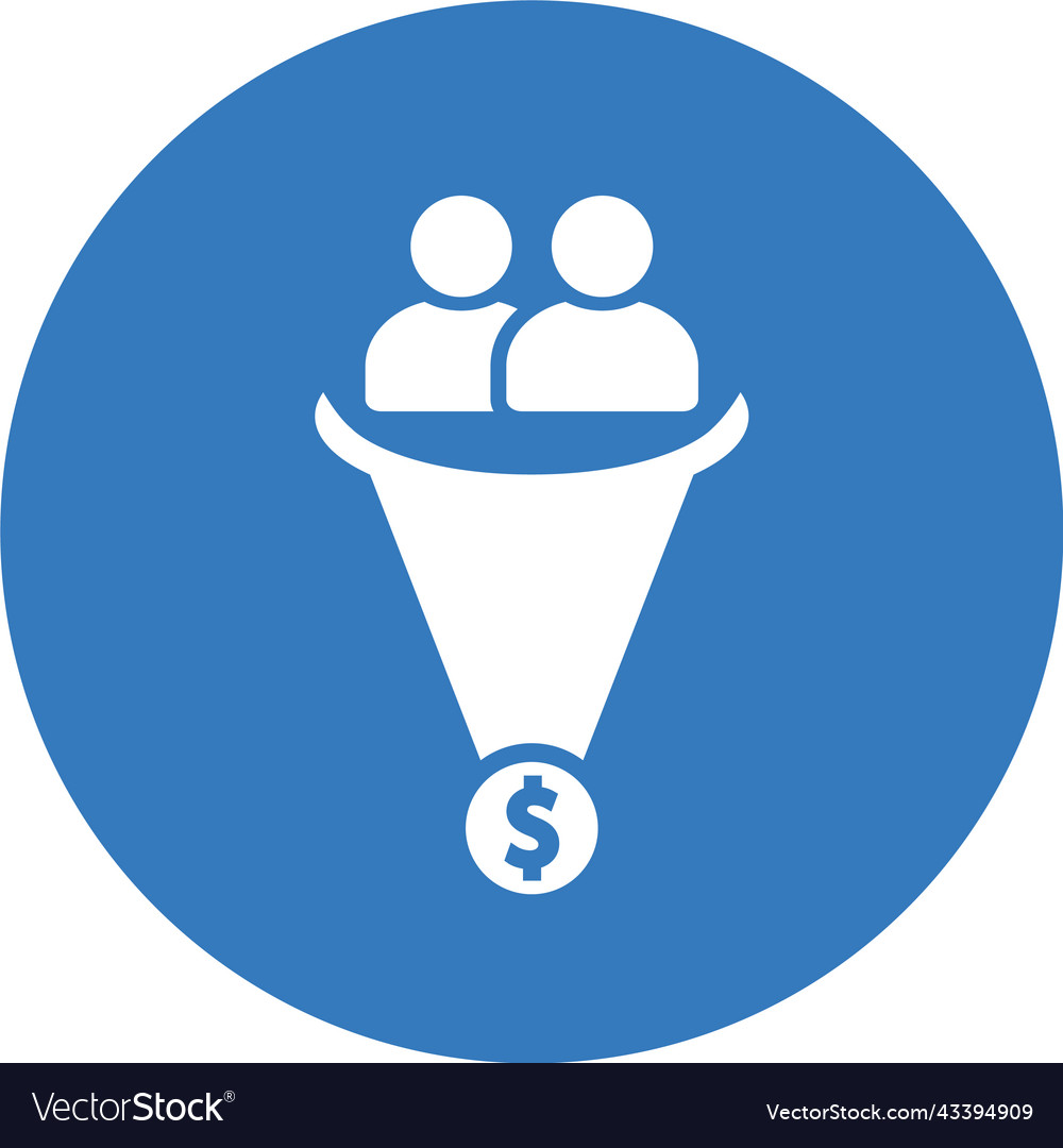 Conversion rate optimization icon blue color Vector Image Conversion rate optimization icon blue color Vector Image