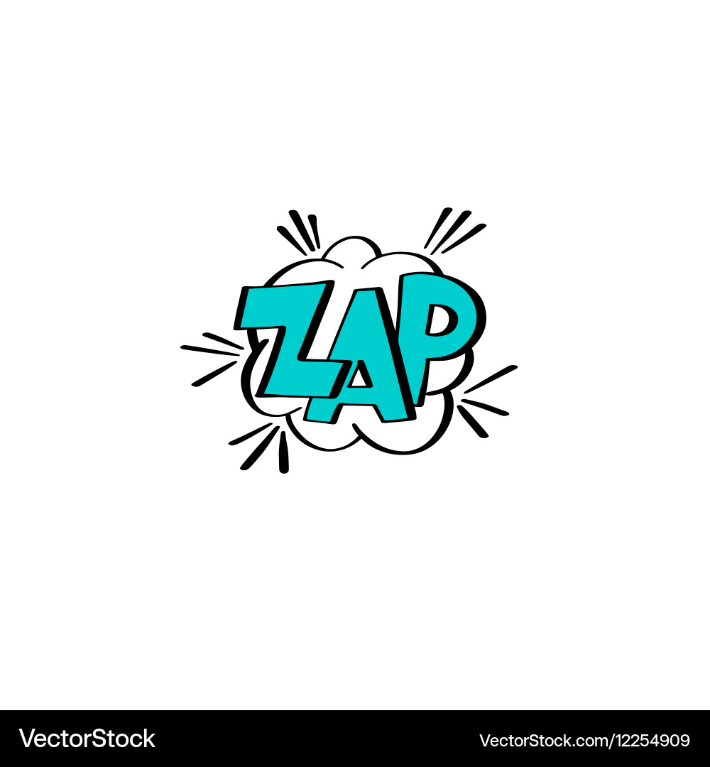 Multicolored comic sound effects in pop art style Vector Image
