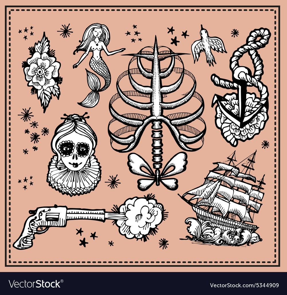 Sea elements Royalty Free Vector Image - VectorStock