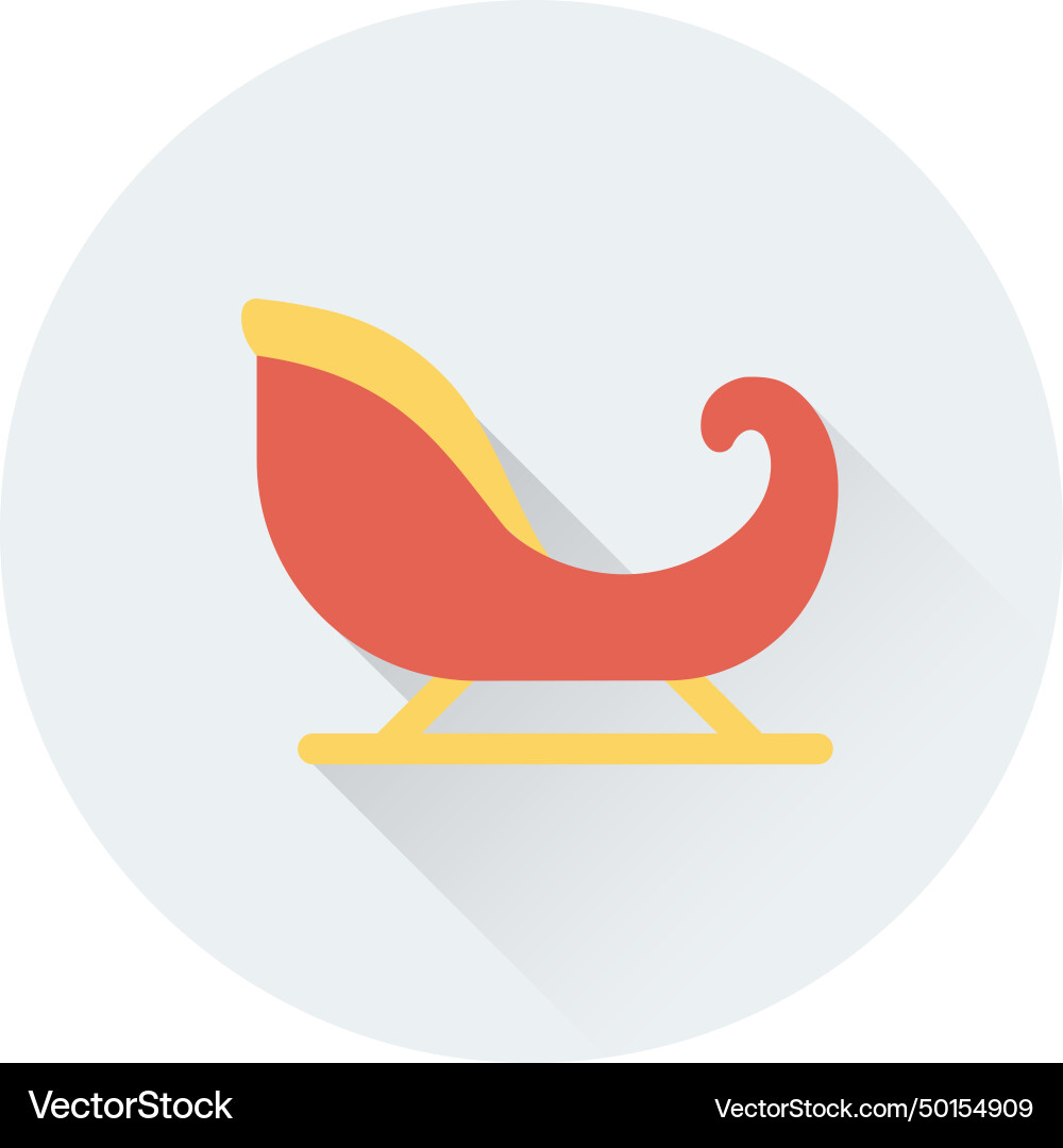 Sled icon Royalty Free Vector Image - VectorStock