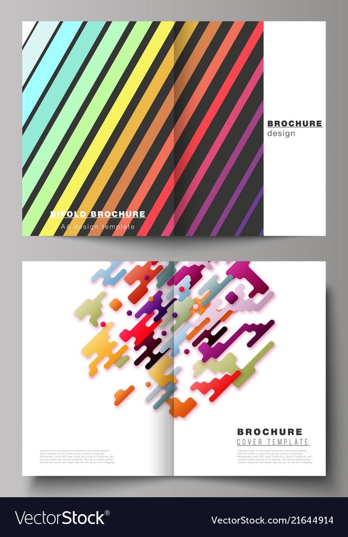 Layout two a4 format Royalty Free Vector Image