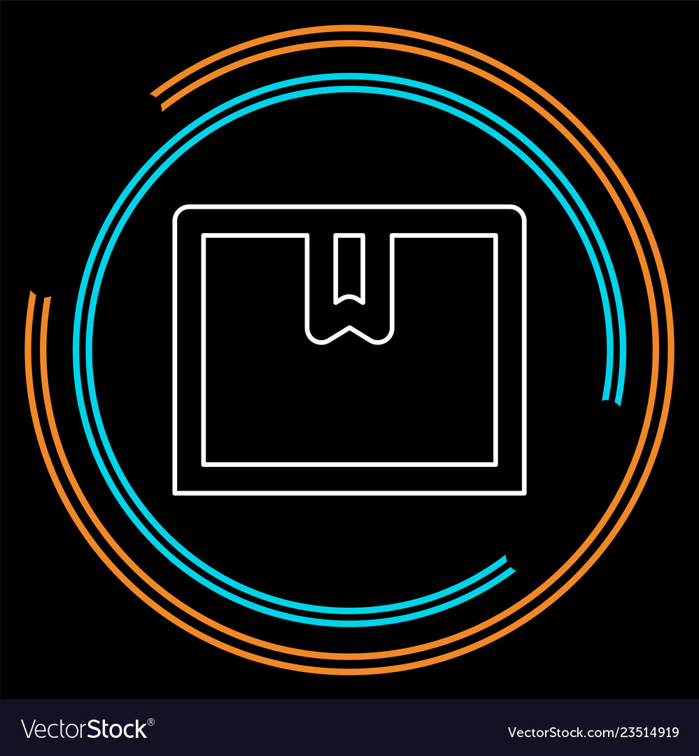 Package concept line icon element Royalty Free Vector Image