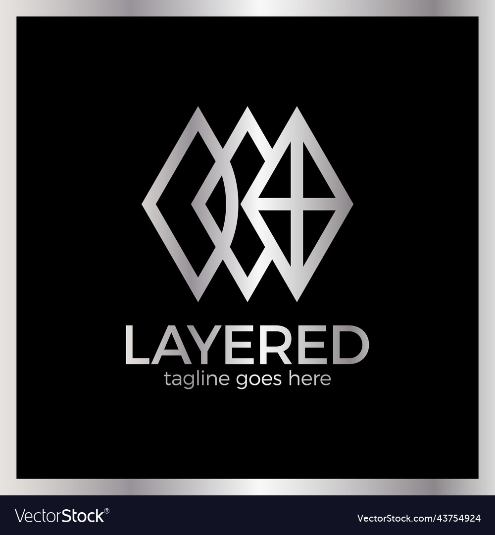 Layer app logo Royalty Free Vector Image - VectorStock