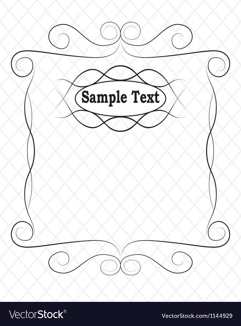 Simple frame Royalty Free Vector Image - VectorStock